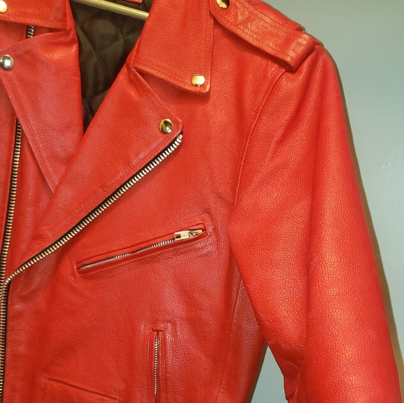Reclaimed Vintage | Jackets & Coats | Vintage Red Leather Jacket | Poshmark